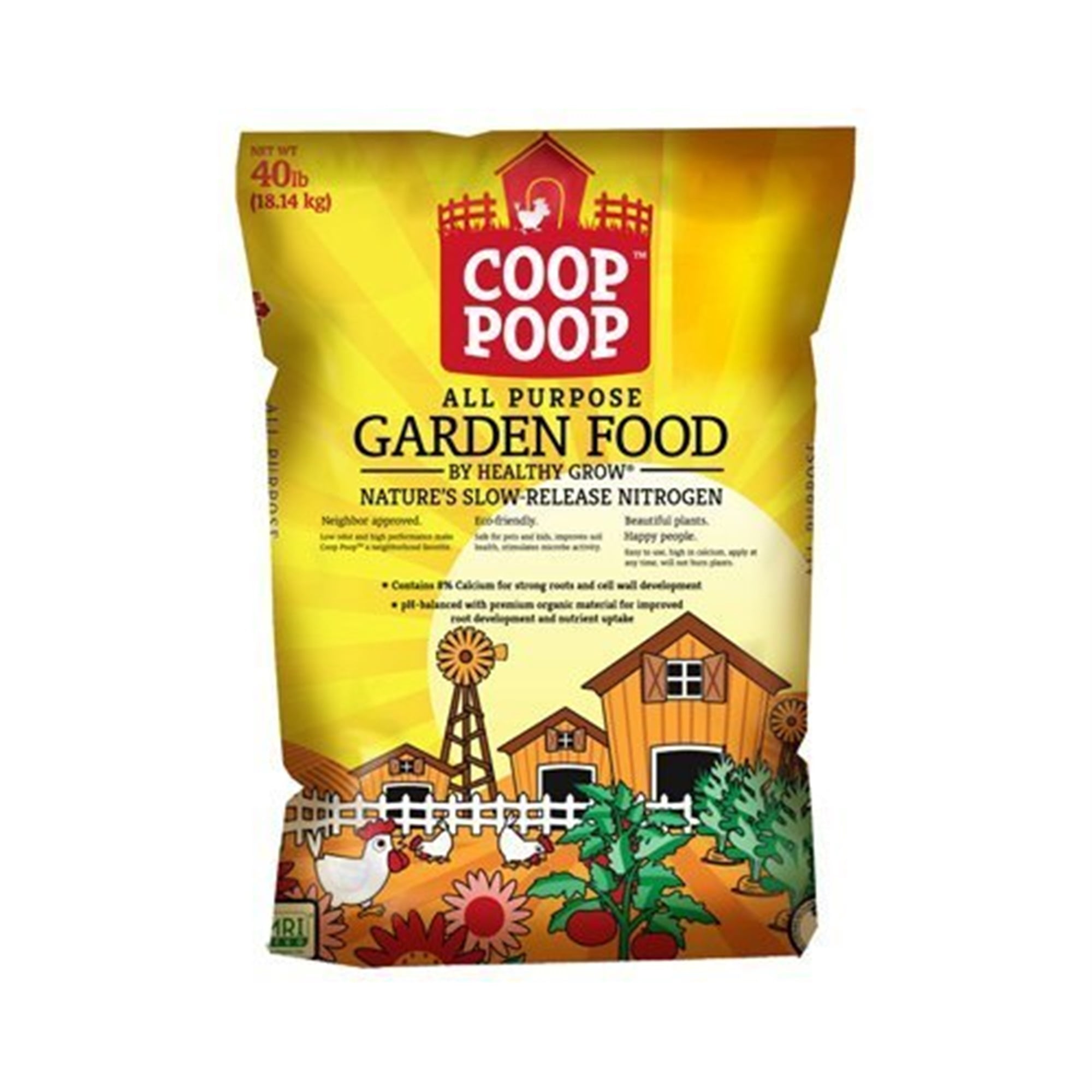 Healthy Grow Coop Poop Organic Chicken Manure Fertilizer for Lawn ...