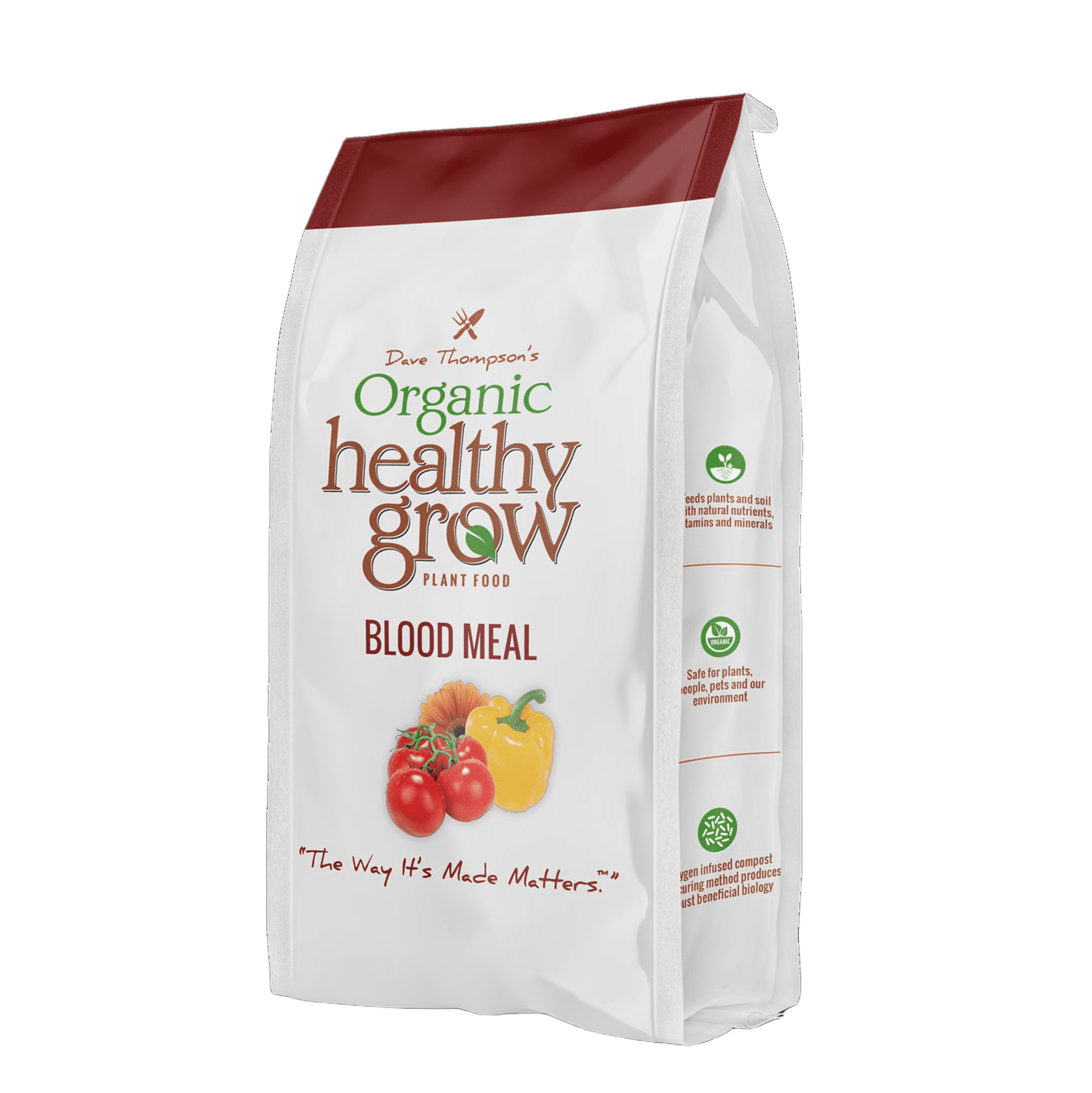 Dave Thompson's Organic Healthy Grow Blood Meal Plant Food, Nutrient ...
