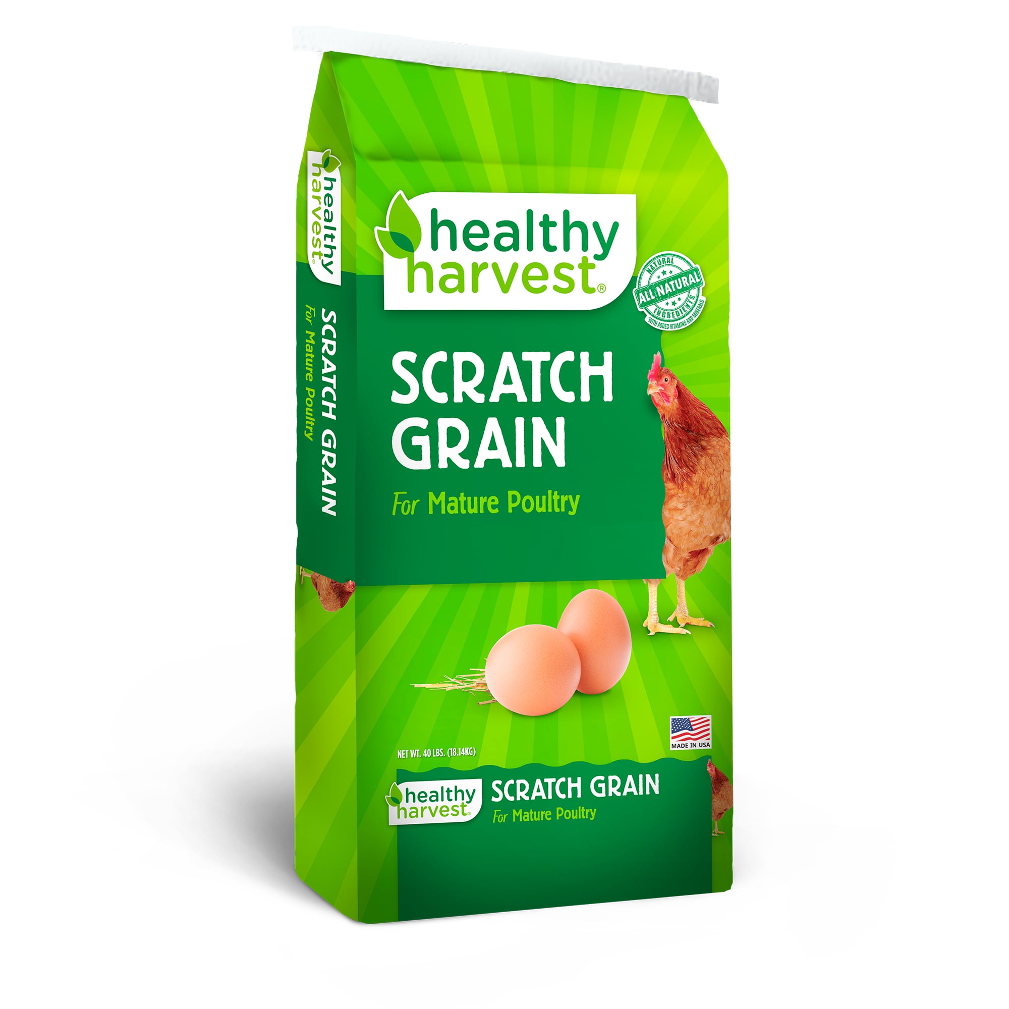 Healthy Harvest Scratch Grain Treat for Chickens, 40 lb Bag - Walmart.com