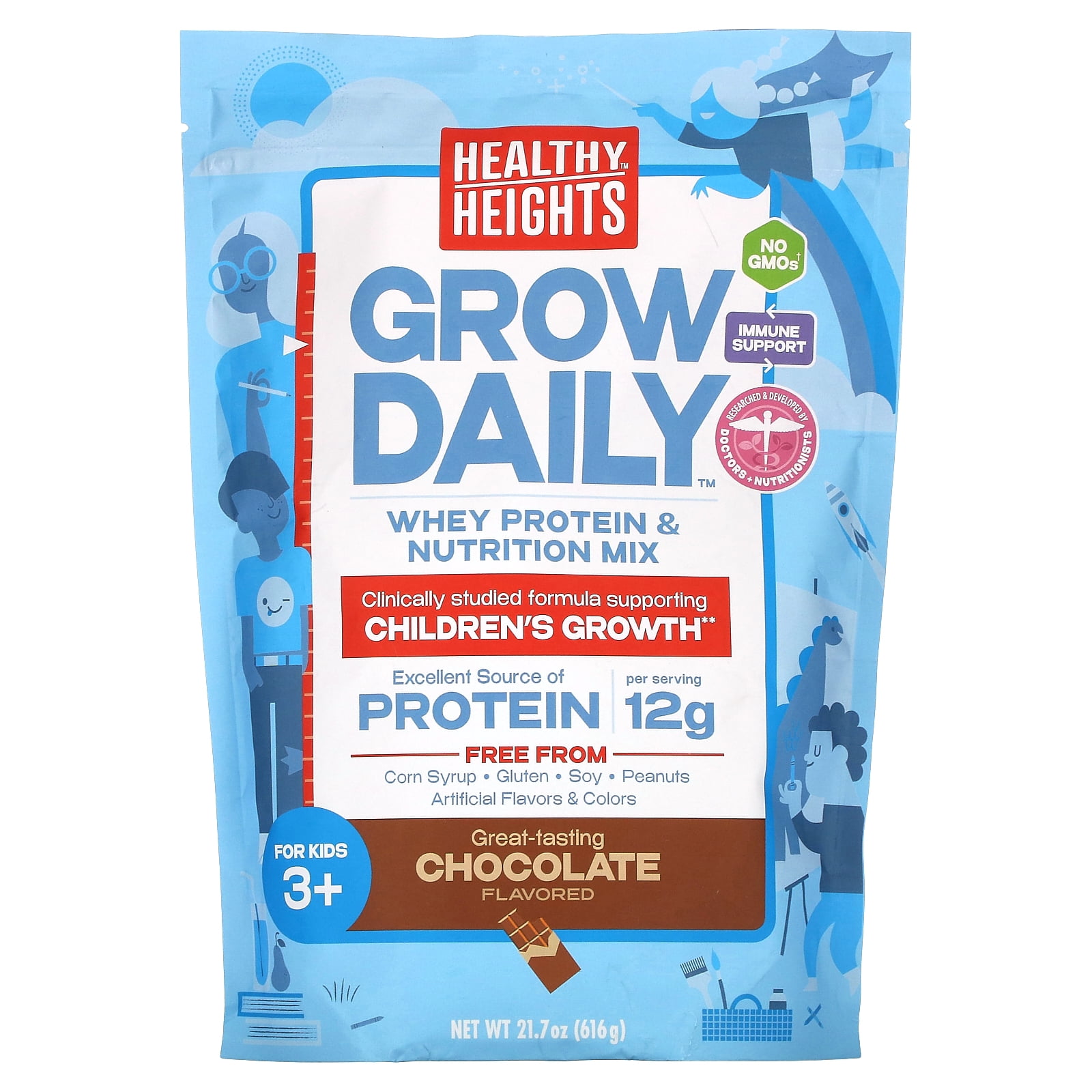 Healthy Heights Grow Daily, Whey Protein & Nutrition Mix, For Kids 3 ...