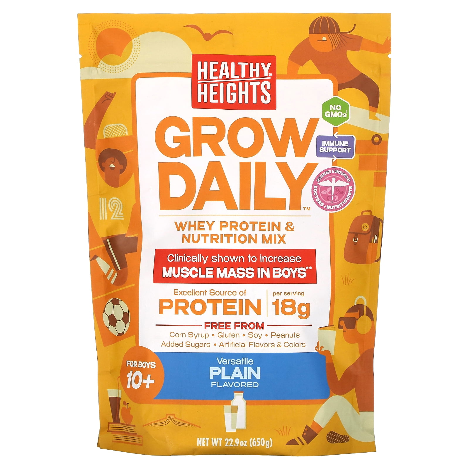 Healthy Heights Grow Daily, Whey Protein & Nutrition Mix, for Boys 10 ...