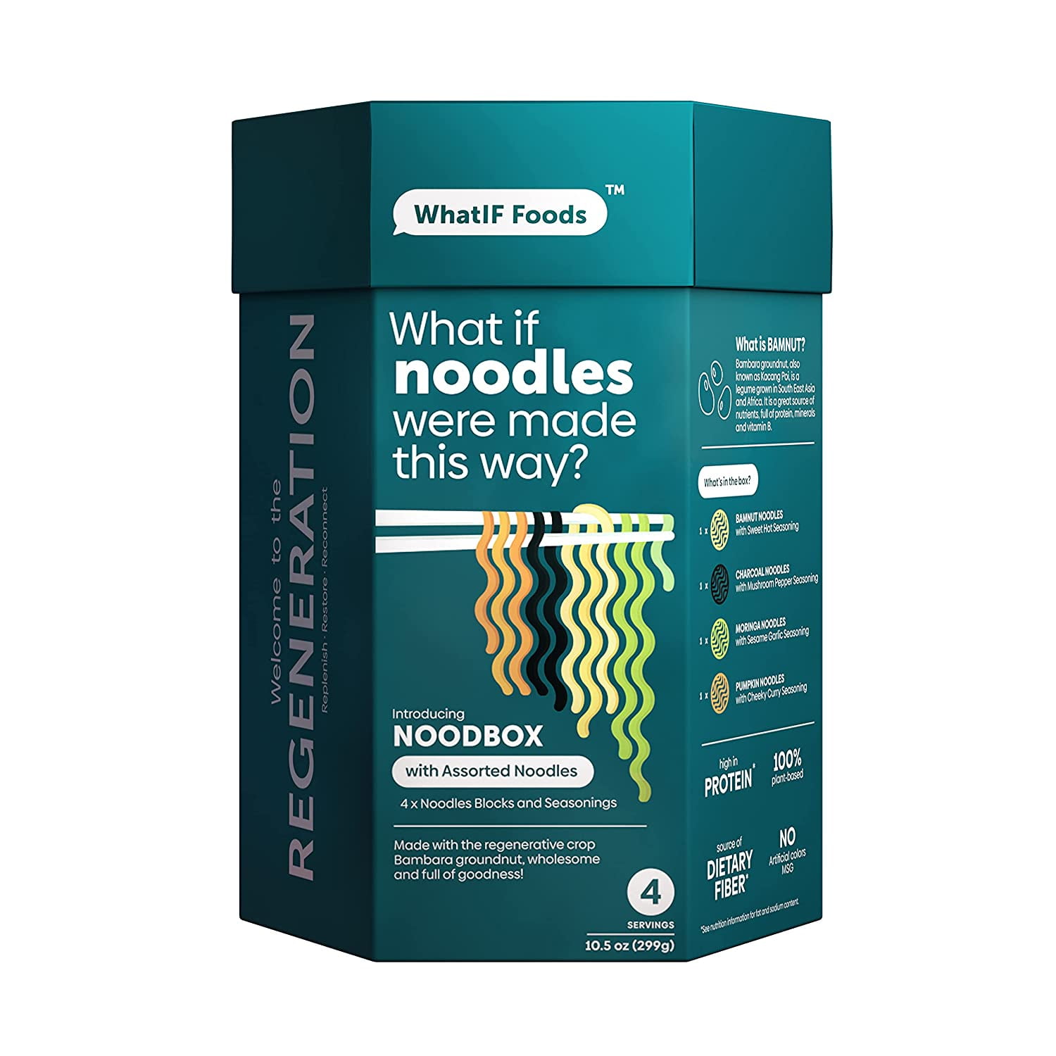 WhatIF Foods Healthy Instant Noodles Variety Pack - Vegan, Air-Fried ...