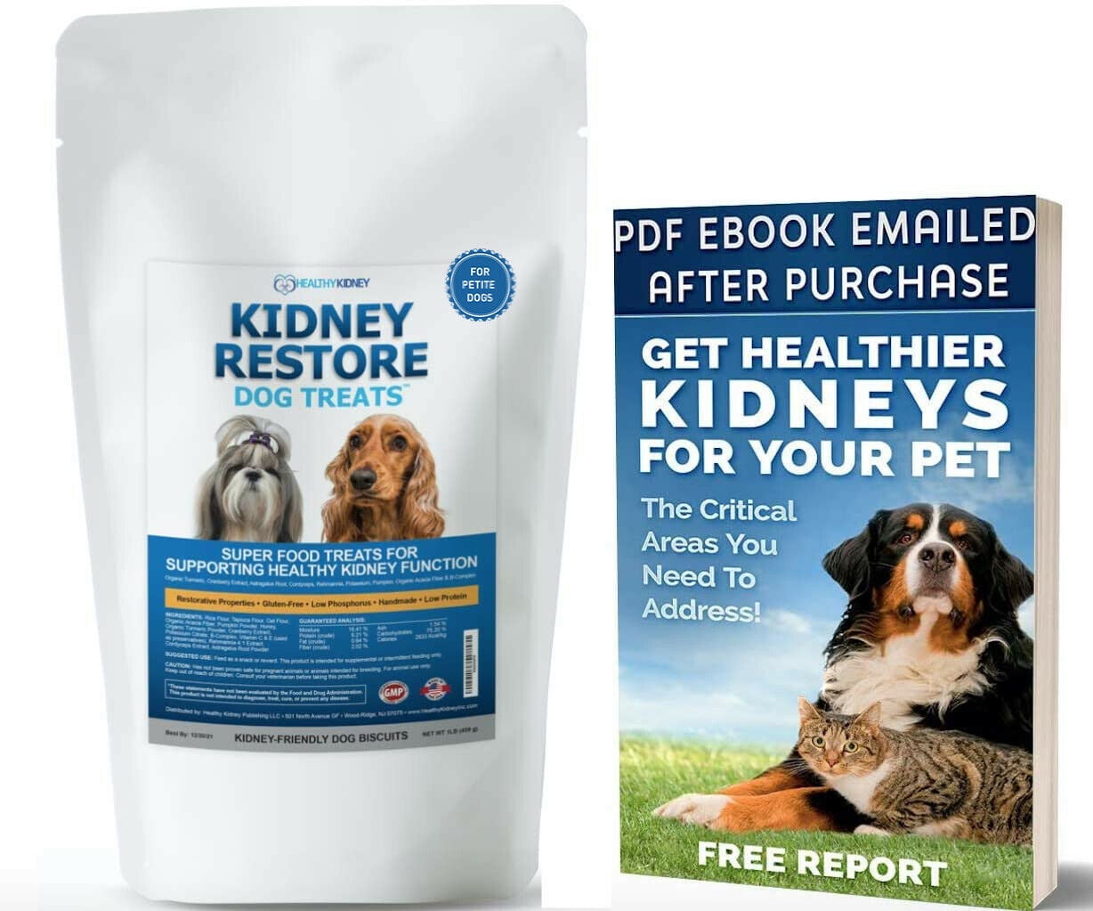 Healthy Kidney Restore Dog Treats: Kidney Support Supplements for Small ...