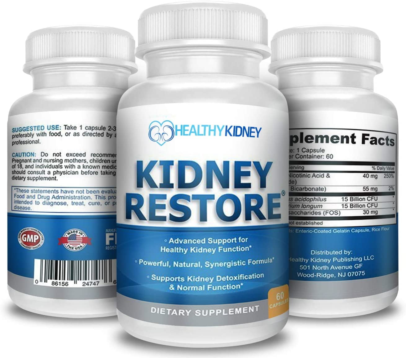 Healthy Kidney Restore: Detox Supplement, Vitamins for Normal Function ...