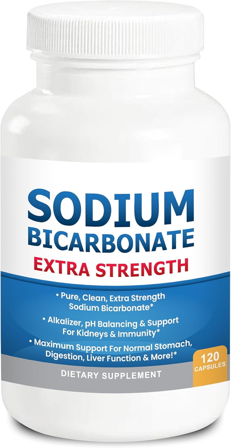 Healthy Kidney Inc, Sodium Bicarbonate Capsules 1300mg, Alkaline ...