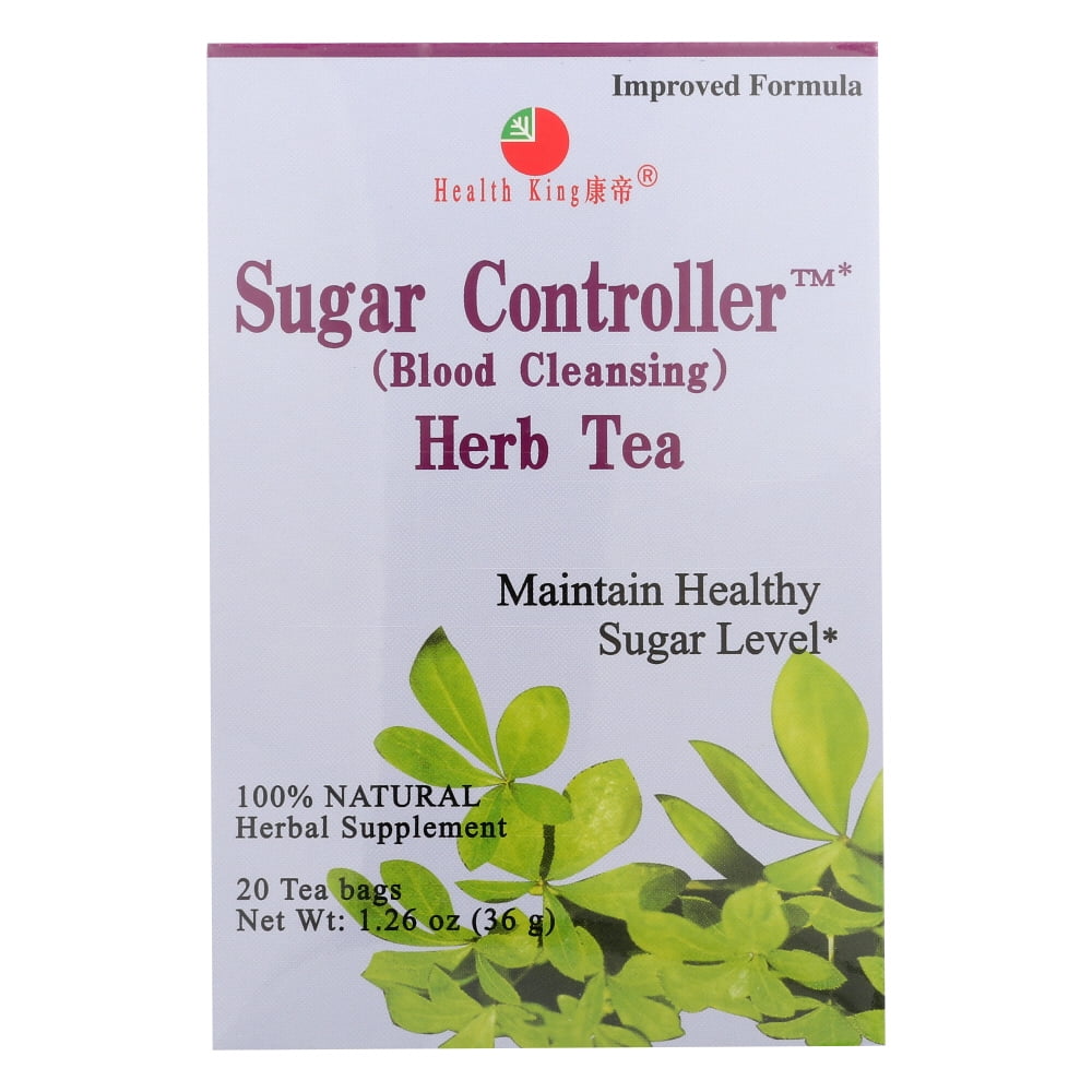 Healthy King Teas Sugar Controller Blood Cleansing Herbal Tea, 20ct ...