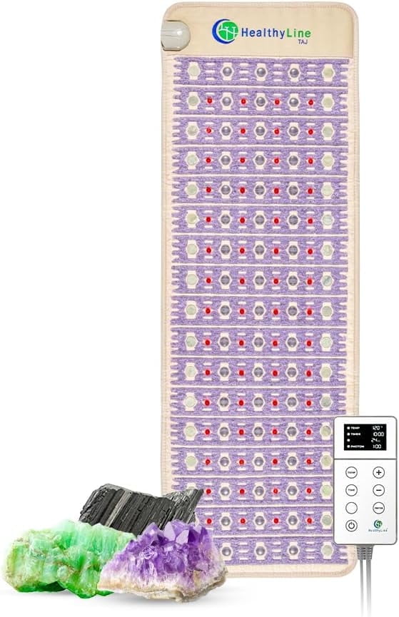 Healthyline Advanced PEMF Infrared Heating Pad - Amethyst, Tourmaline ...