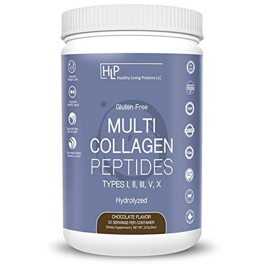 Healthy Living Proteins | Multi Hydrolyzed Collagen Peptides Type I, II ...