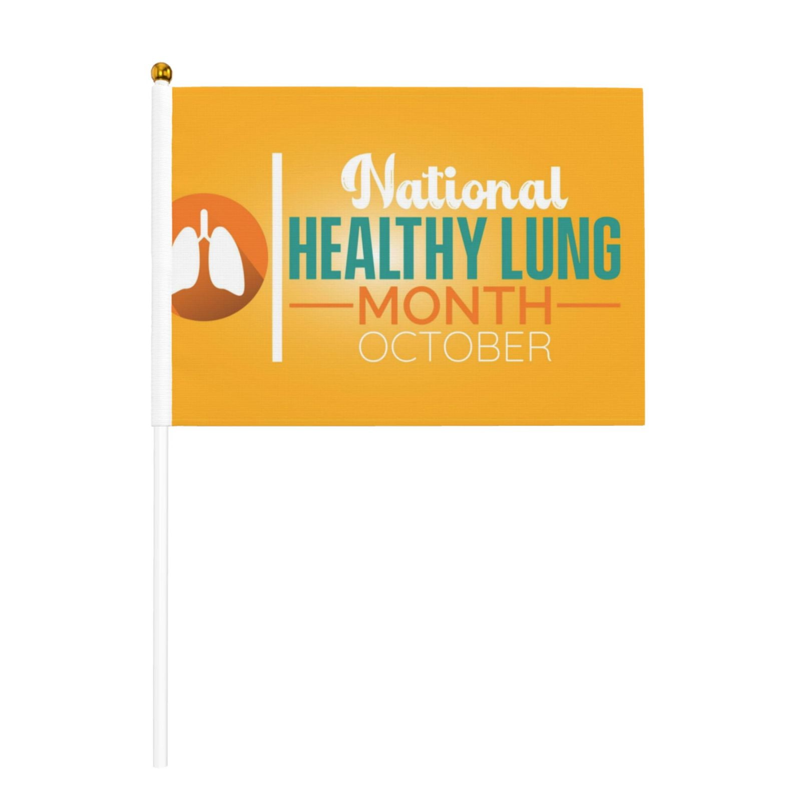 Healthy Lung Month Flag Small Mini Hand Held Flags Small Miniature ...