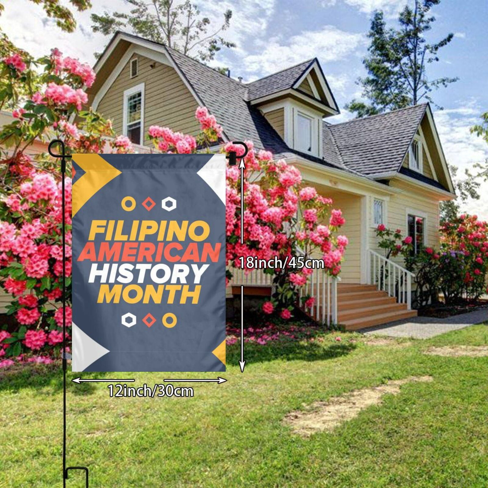 Healthy Lung Month Garden Flag Double Sided Yard Banner Flags 12*18 ...