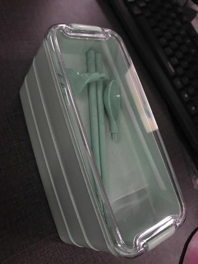 Healthy Material Lunch Box 3 Layer Wheat Straw Bento Boxes Microwave ...