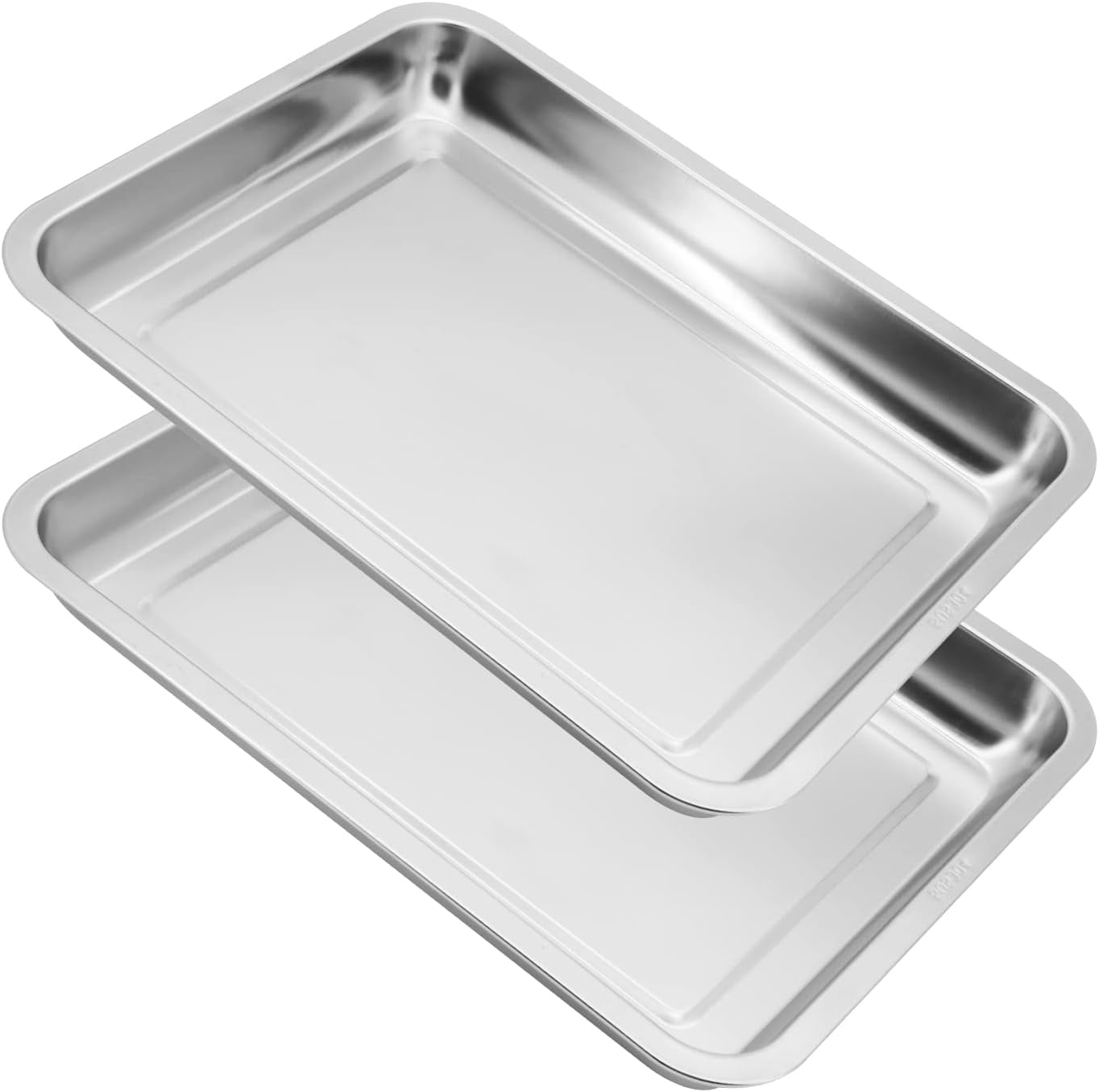 Healthy Materials, Deep Rim Stainless Steel Baking Sheet Set Of 2 For ...