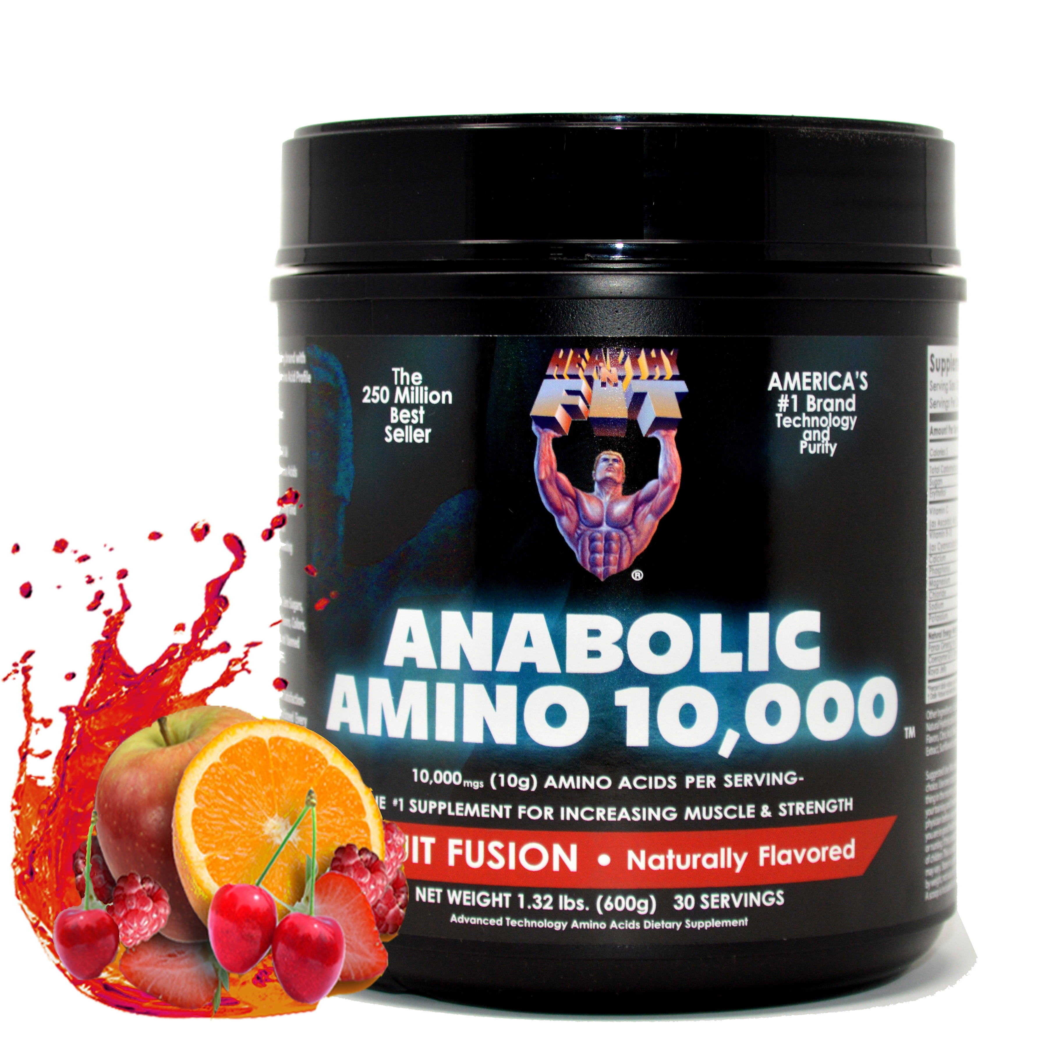 Healthy N Fit Anabolic Amino 10,000 Powder, Muscle Building & Energy ...