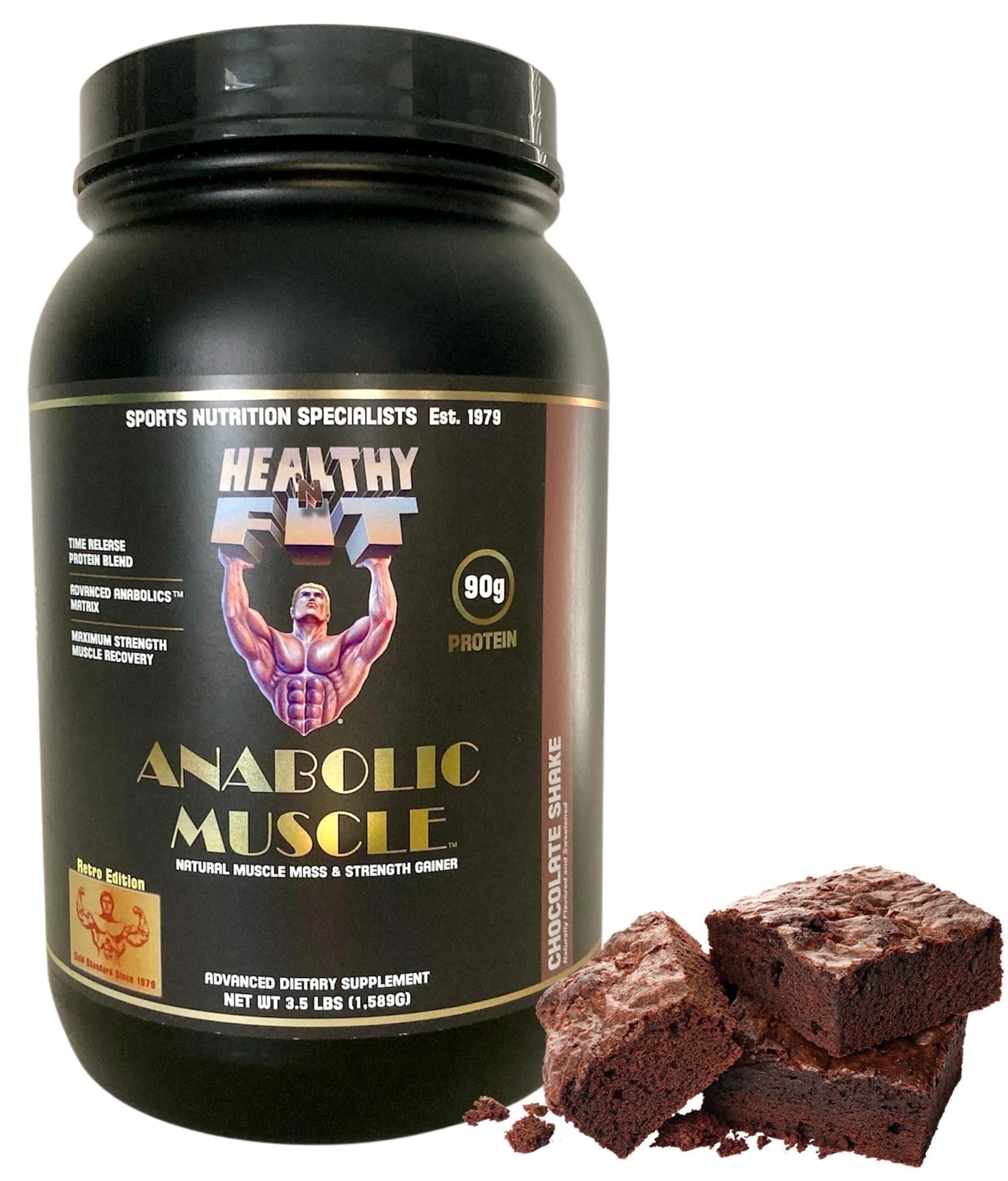 Healthy N Fit - Anabolic Muscle Chocolate, 3.5 lb, Sustained Release ...