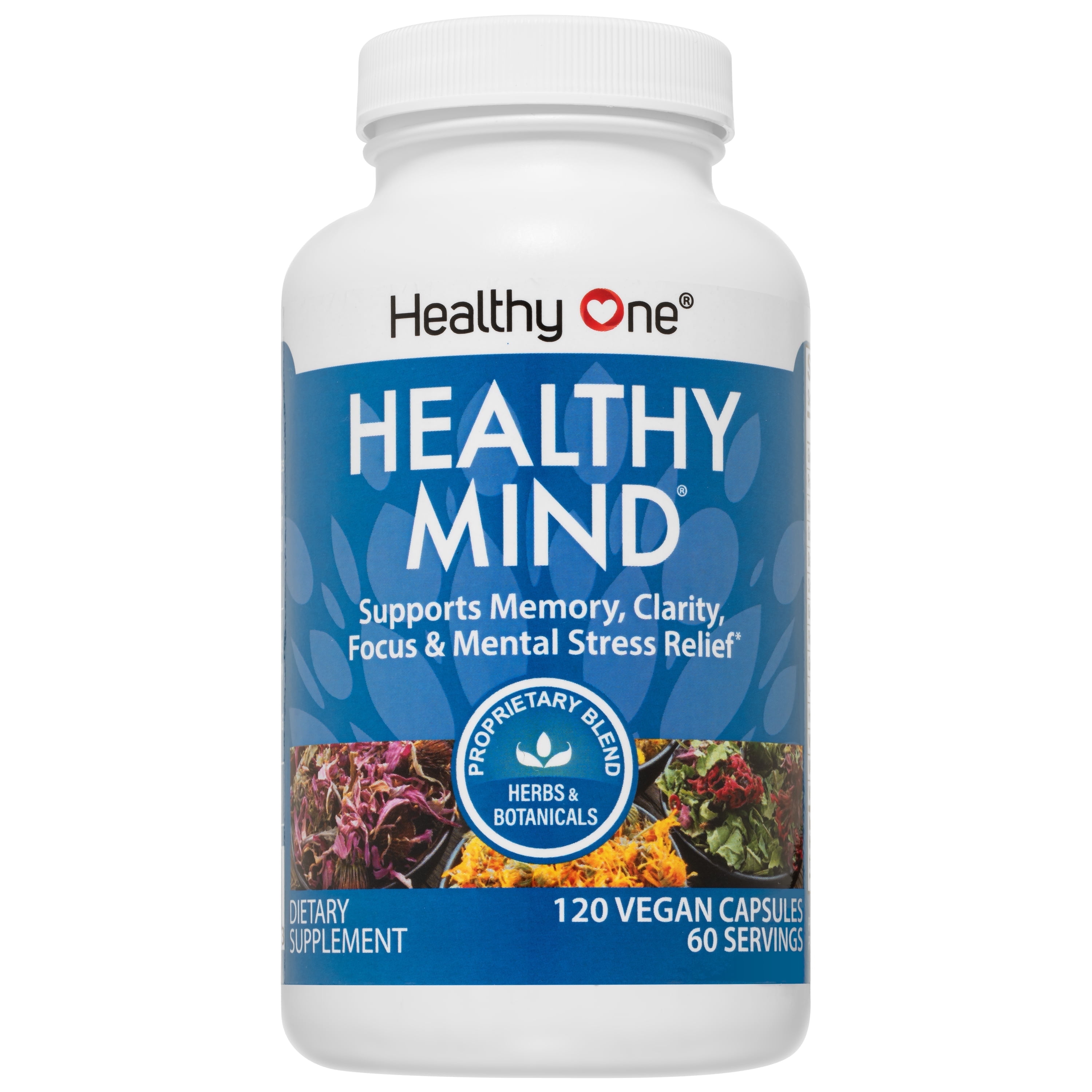 Healthy One Healthy Mind - Brain Nootropic Supplement, 120 Caps ...
