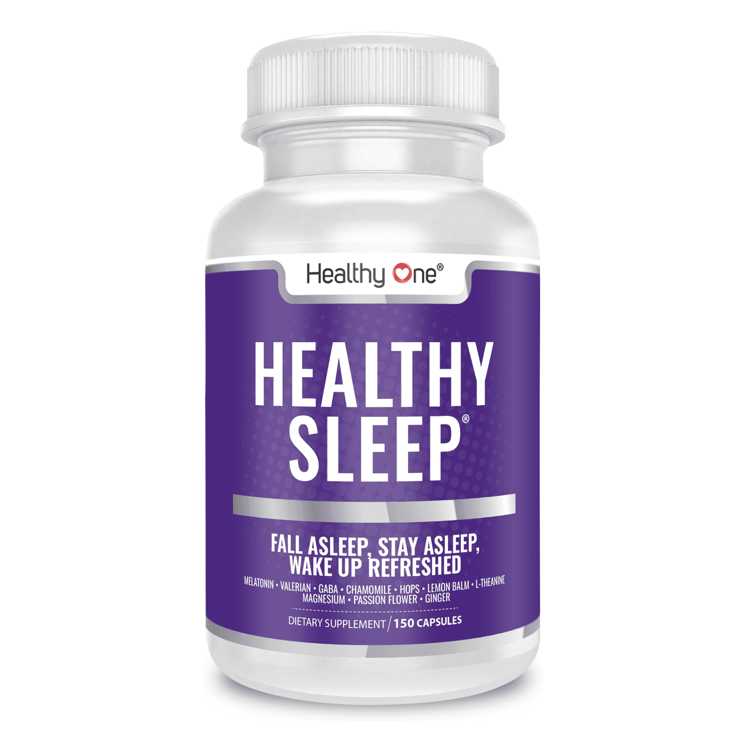 Healthy One Sleep Supplement - Magnesium, Melatonin & L-Theanine, 150 ...