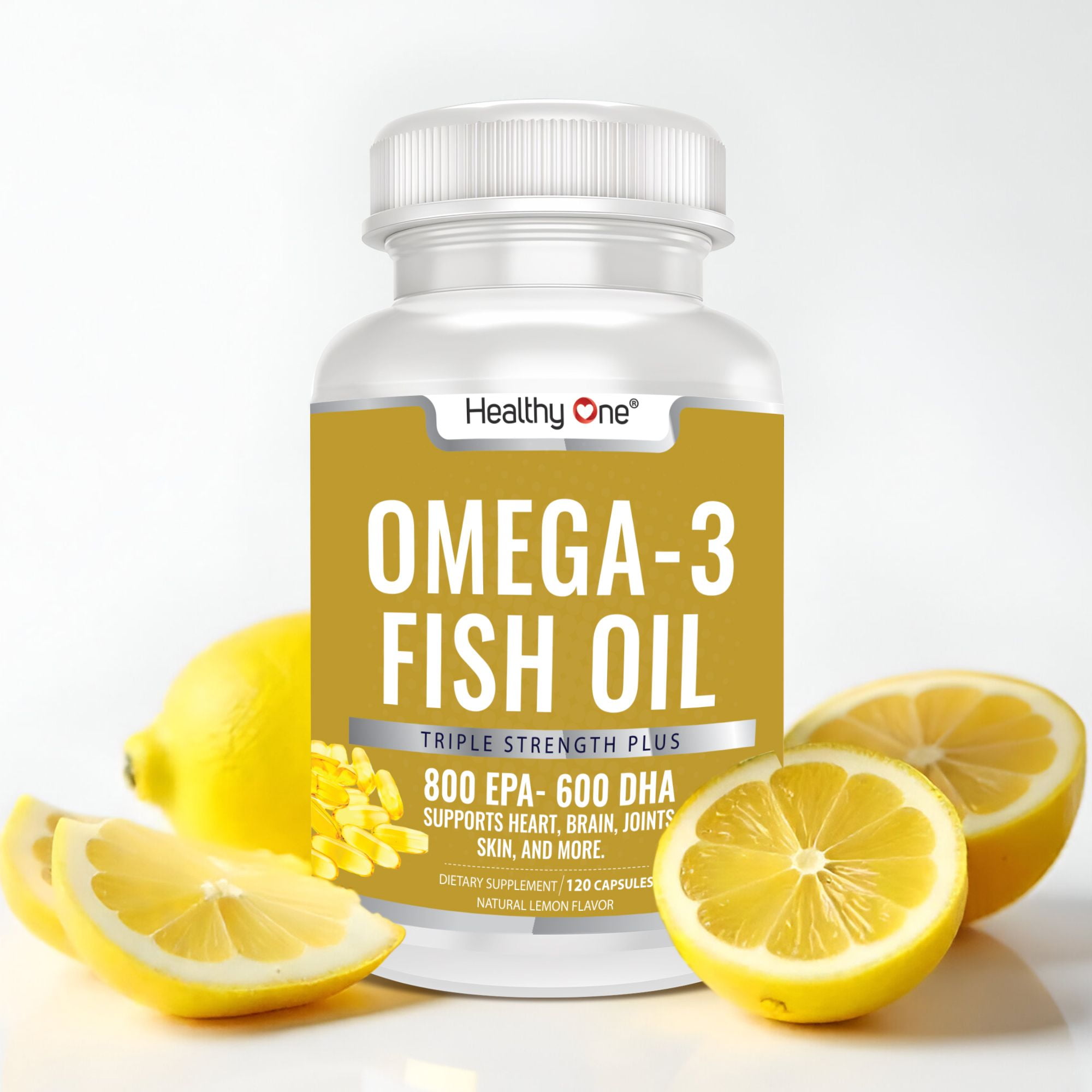 Healthy One Triple Strength Omega 3 Fish Oil 1000mg with 400mg EPA ...