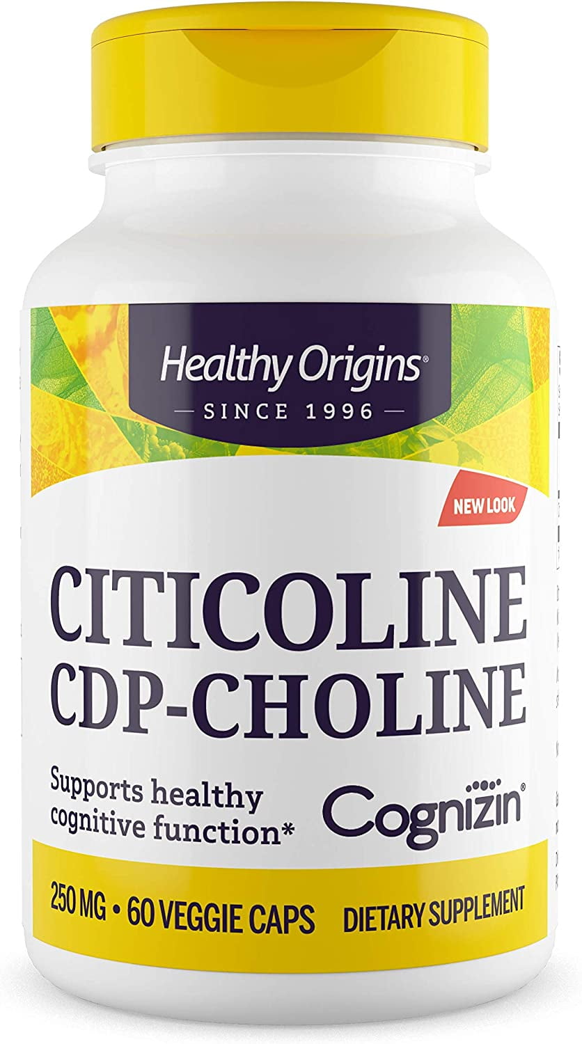 Healthy Origins Cognizin Citicoline 250 mg Capsules, 60 Ct - Walmart.com