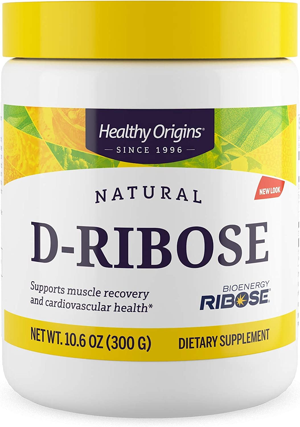 Healthy Origins D-Ribose Powder, BioEnergy, Non-GMO, Gluten Free ...
