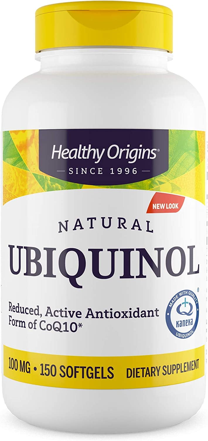 Healthy Origins Ubiquinol 100mg, Advanced Antioxidant Form of CoQ10 ...