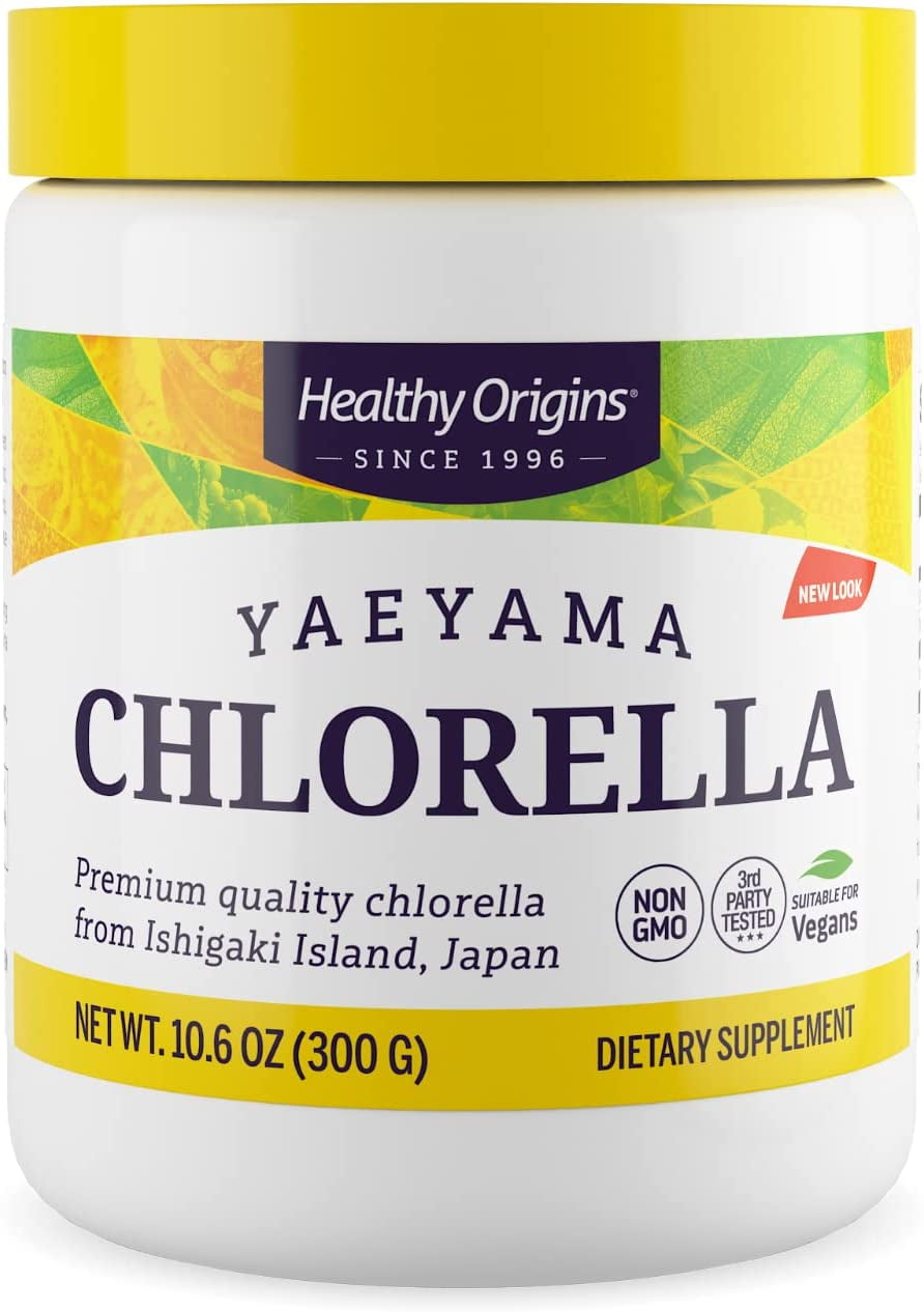 Healthy Origins Yaeyama Chlorella (Non-GMO, 3rd Party Tested, Vegan ...
