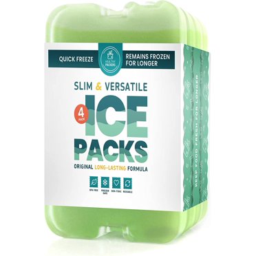 Reusable Ice Pack Freezer Block Freezable Therapy Pain Ice Bag Cooler ...