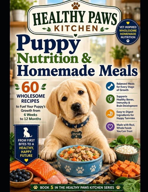 Healthy Paws Kitchen Puppy Nutrition & Homemade Meals: 60 Wholesome ...