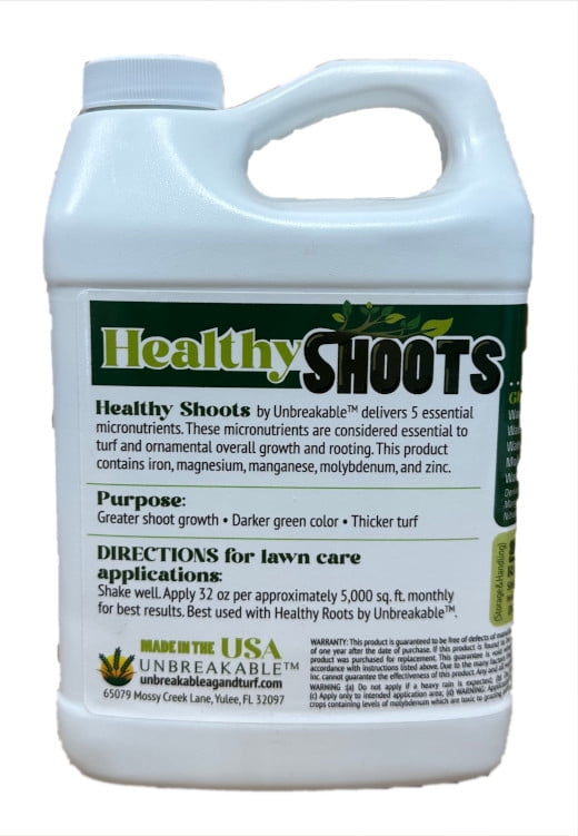 Healthy Shoots - 1 Quart (lawn, food plot liquid micro-nutrient prebiotic fertilizer) - Walmart.com