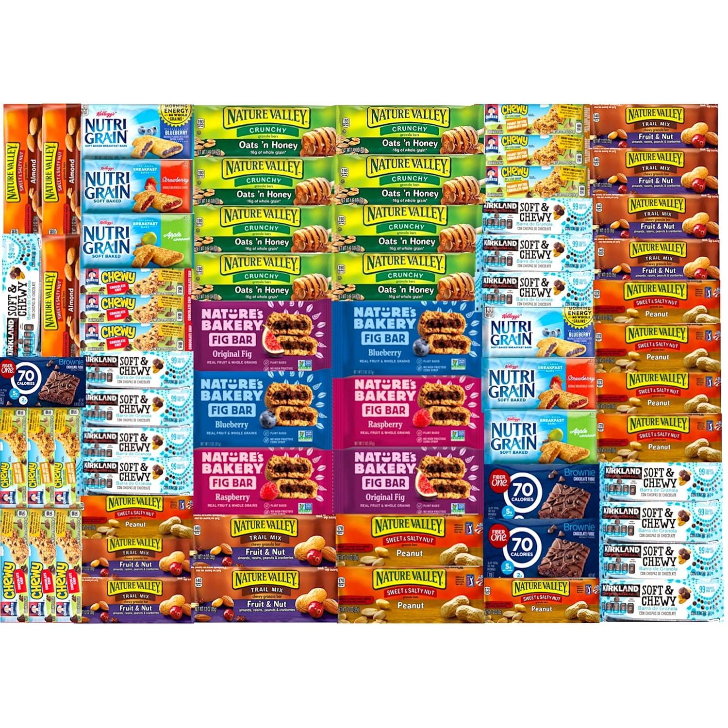 Healthy Snack Bars To Go & Bars Gift Variety Pack (Care Package 66 ...
