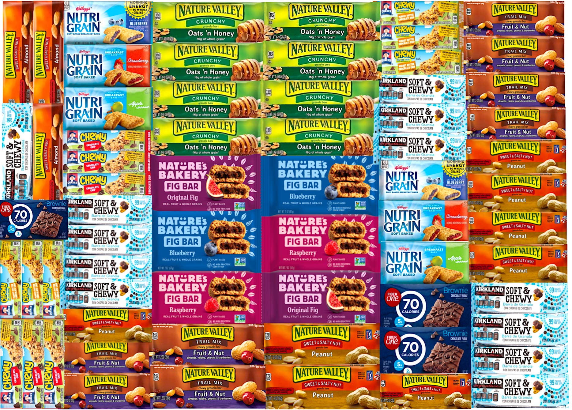 Healthy Snack Bars To MMF7 Go & Bars Gift Variety Pack (Care Package 66 ...