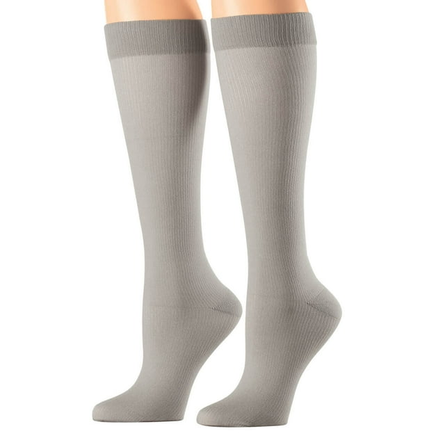 Healthy Steps Compression Socks 20-30 mmHg, Grey, Medium - Walmart.com