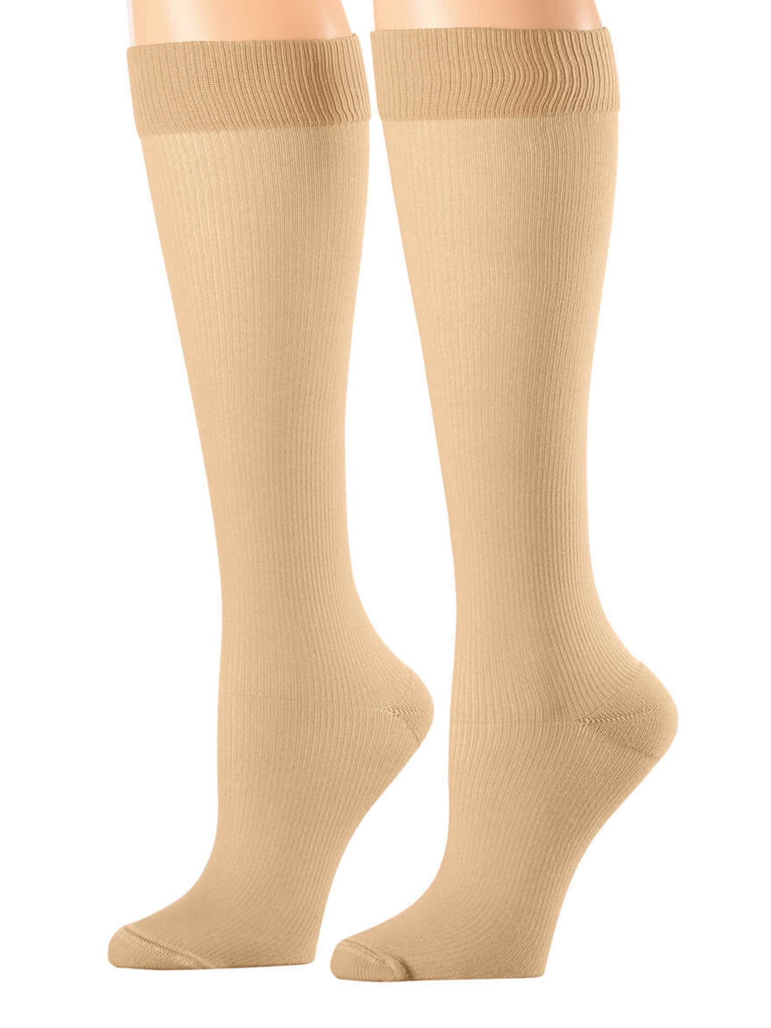 Healthy Steps Compression Socks 20-30 mmHg, Tan, Large - Walmart.com