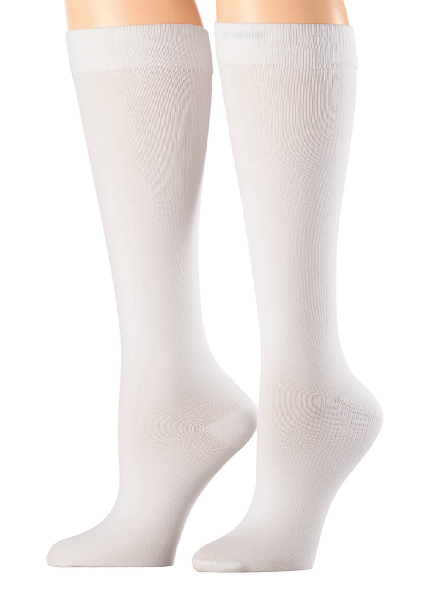 Healthy Steps Compression Socks 20-30 mmHg, White, Small - Walmart.com