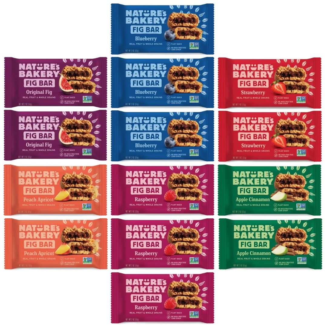 Healthy Stone Ground Whole Wheat Fig Bars Variety Pack (14 Count ...
