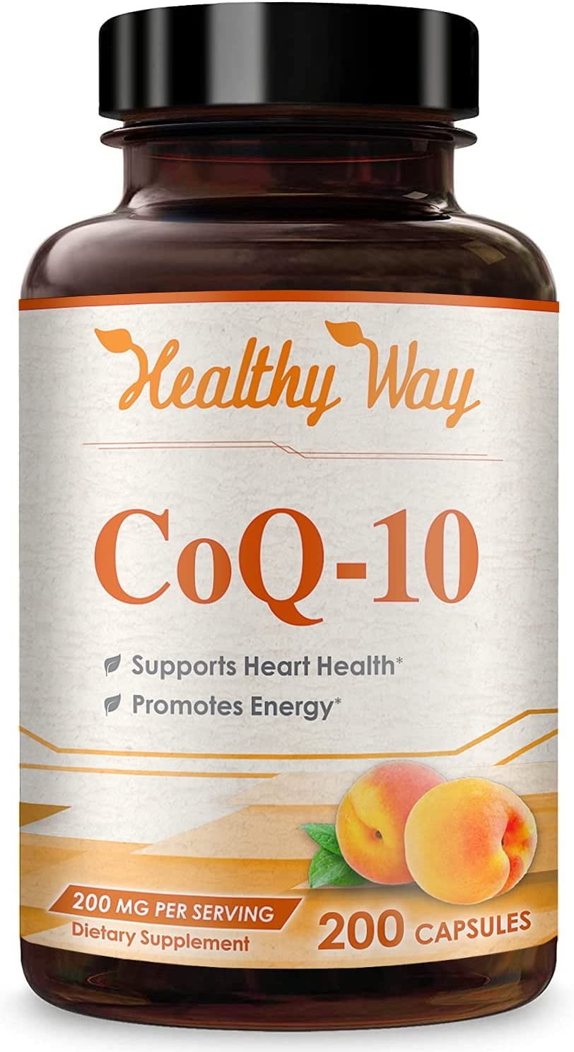 Healthy Way CoQ10 - Supports Heart Health & Helps Maintain Healthy Blood Pressure, Antioxidant ...
