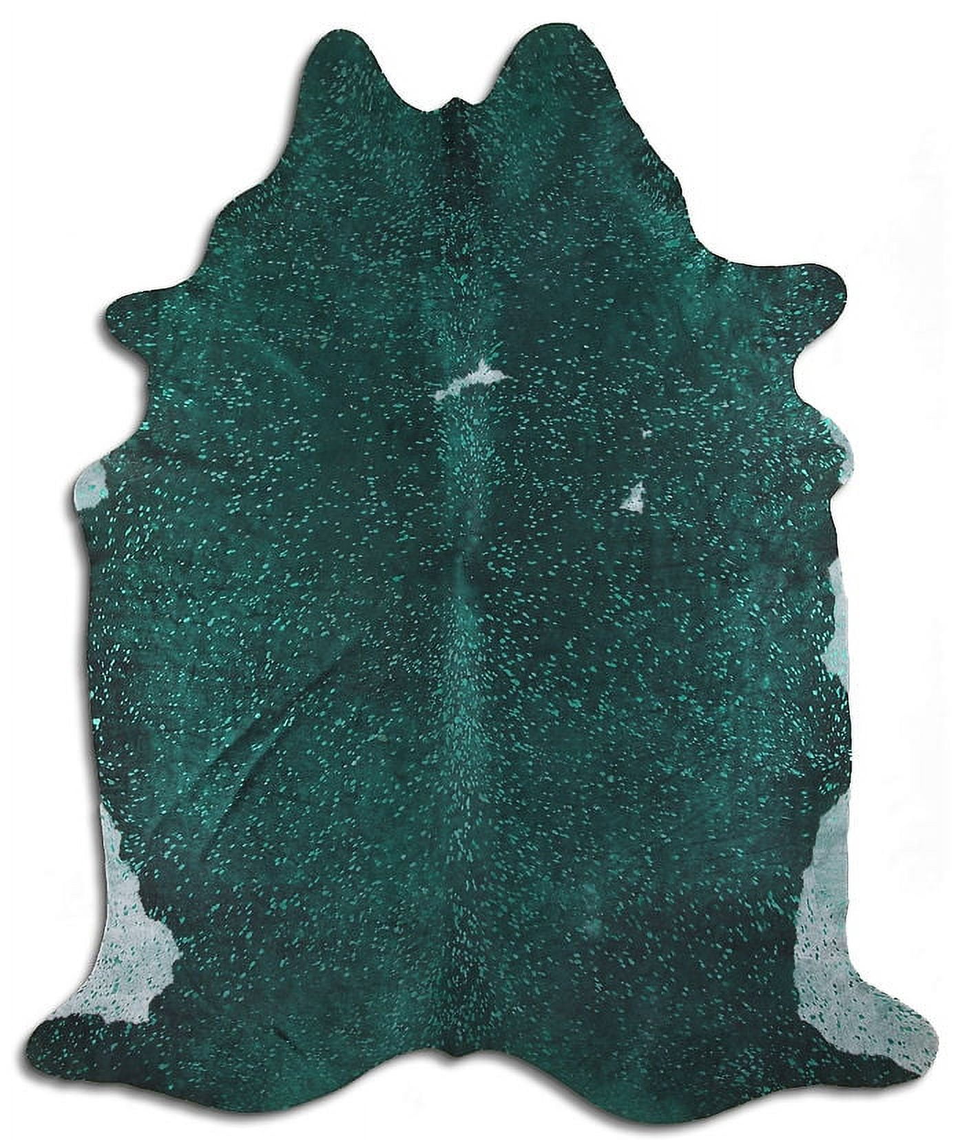 Healthy cowhide rugs for sale GREEN METALLIC ON BLACK rug - Walmart.com