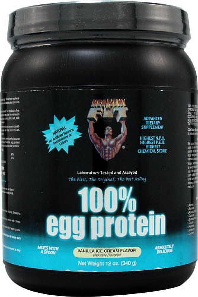 Healthy 'n Fit 100% Egg Protein, Vanilla Flavor, 12 Ounce Tub - All ...