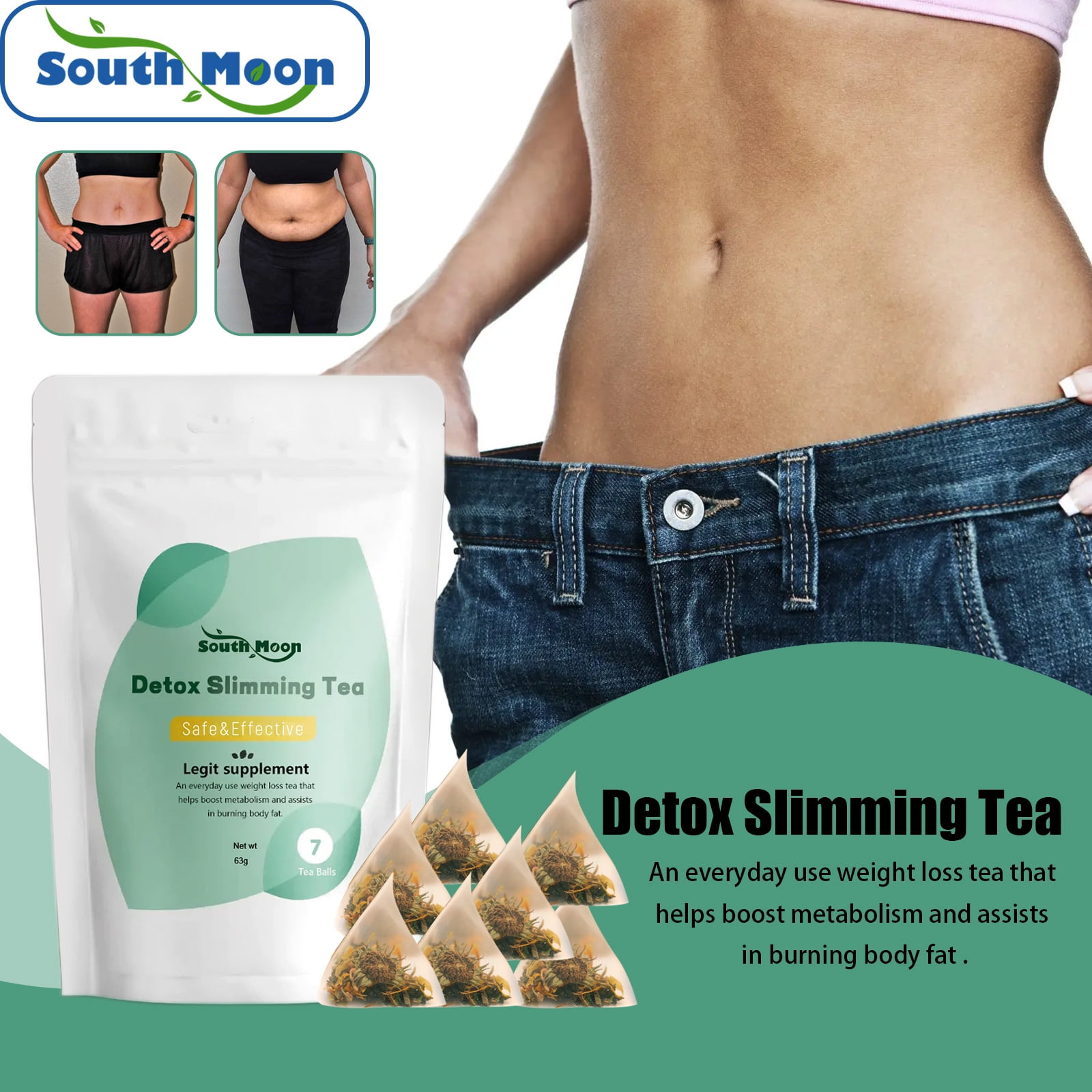 Healthy repair slimming tea slim body light belly small waist shaping ...