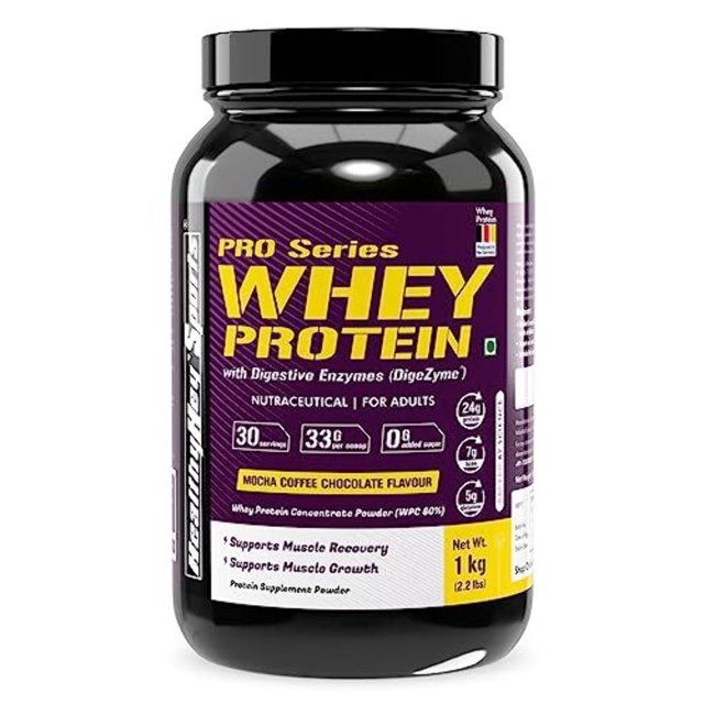 HealthyHey Sports Whey Protein Concentrate - Helps in Muscle Synthesis ...