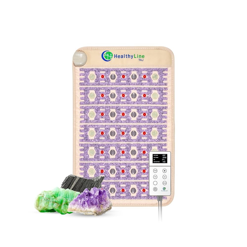 HealthyLine TAJ 3220 Far Infrared Heating Pad - Small Natural Crystal ...