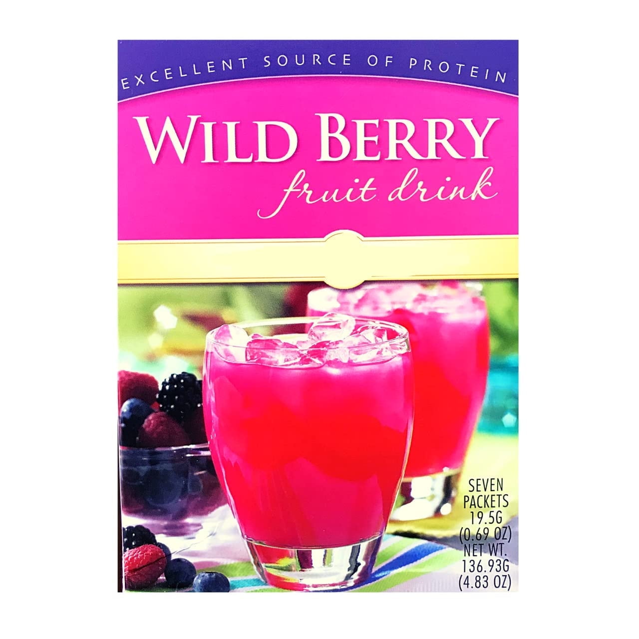 HealthyWise Wild Berry Fruit Drink, 15g Protein, 7 Servings, Low ...
