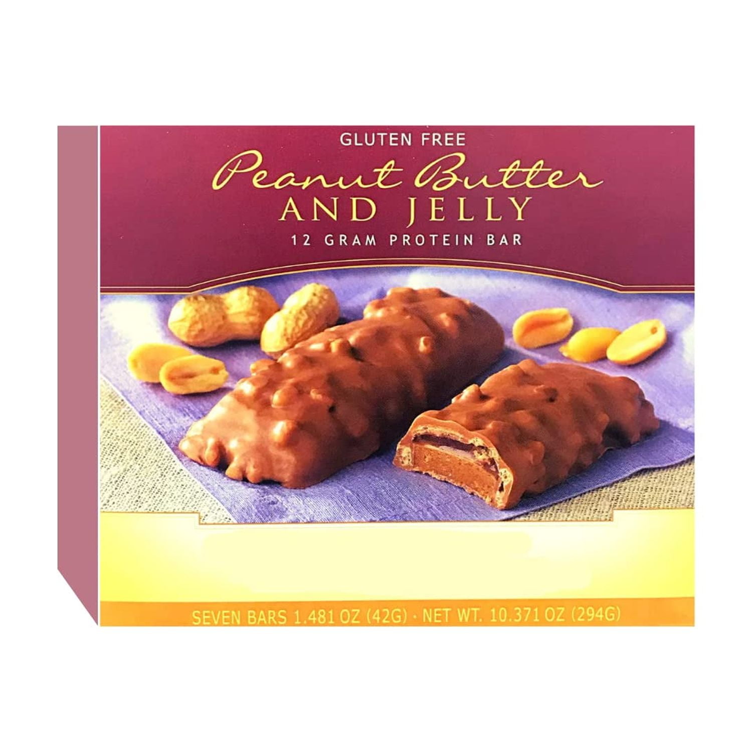 HealthyWise - High Protein Peanut Butter and Jelly Diet Bars, Gluten ...