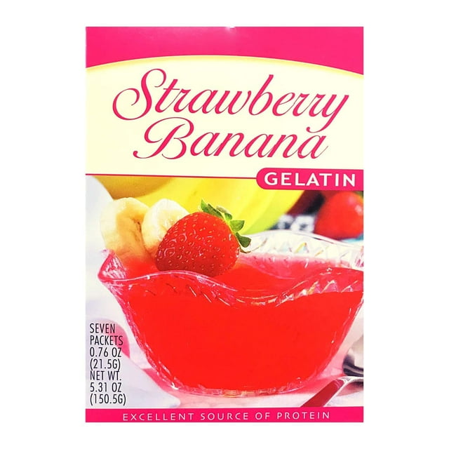 HealthyWise Low Carb Strawberry Banana Protein Jello, 15g Protein, 70 ...