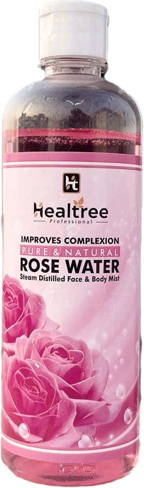 Healtree Rose Water Steam Distilled Face Body Mist Improves Complexion ...