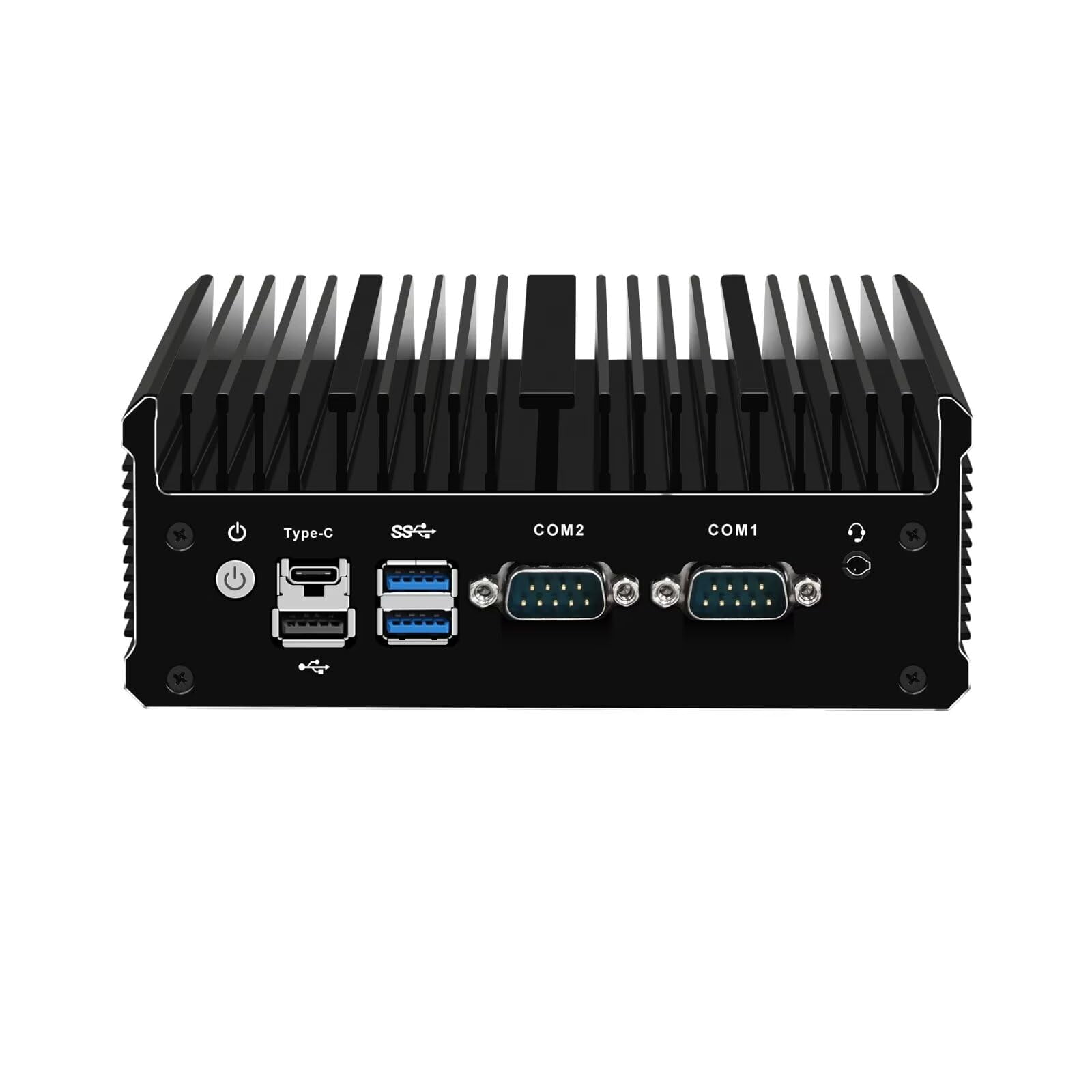 Healuck Fanless Industrial Mini PC 12th Gen N100, 2 x i226V 2.5GbE LAN ...