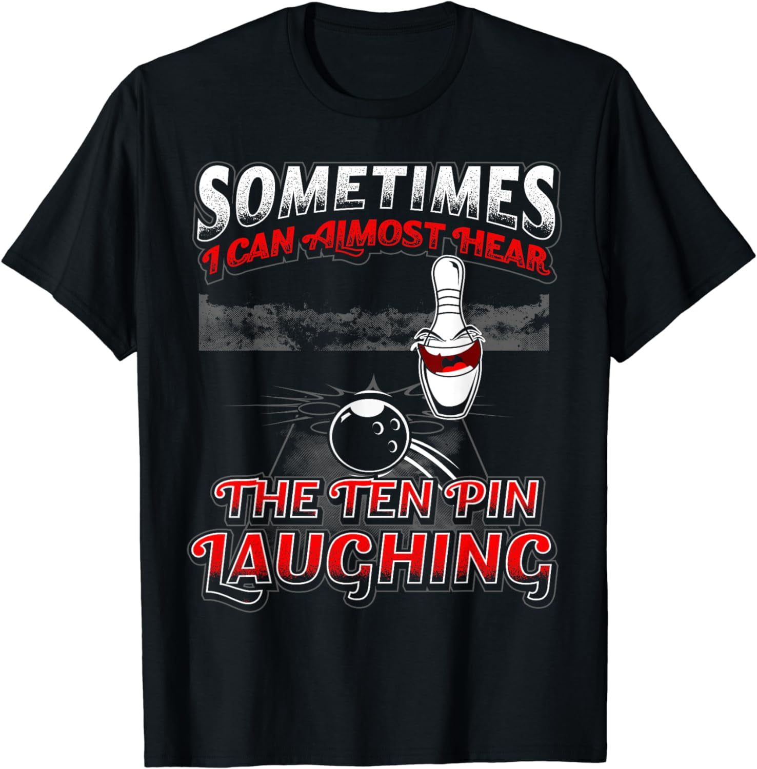 Hear 10 Pin Laughing Funny Bowling Shirt - Walmart.com