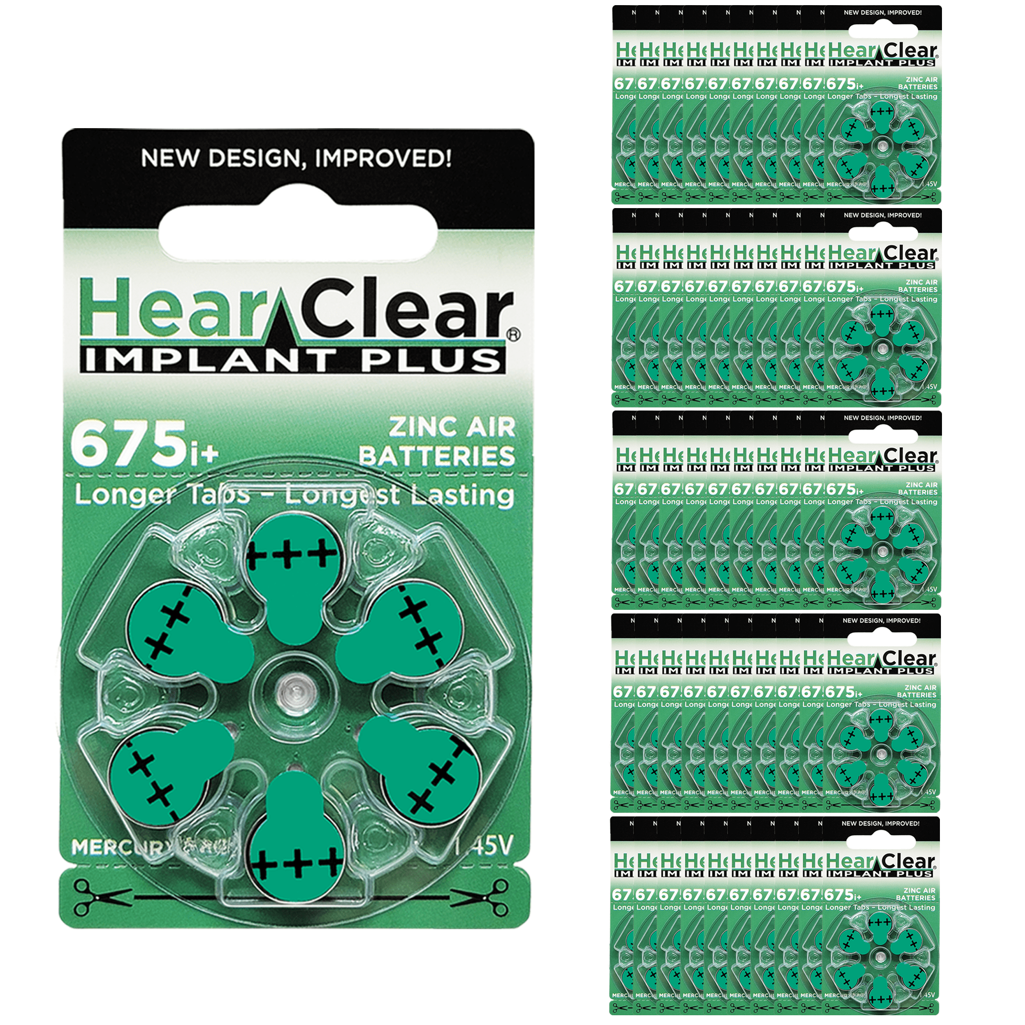 HearClear Size 675P Cochlear Implant Zinc Air 1.45V Hearing Aid ...