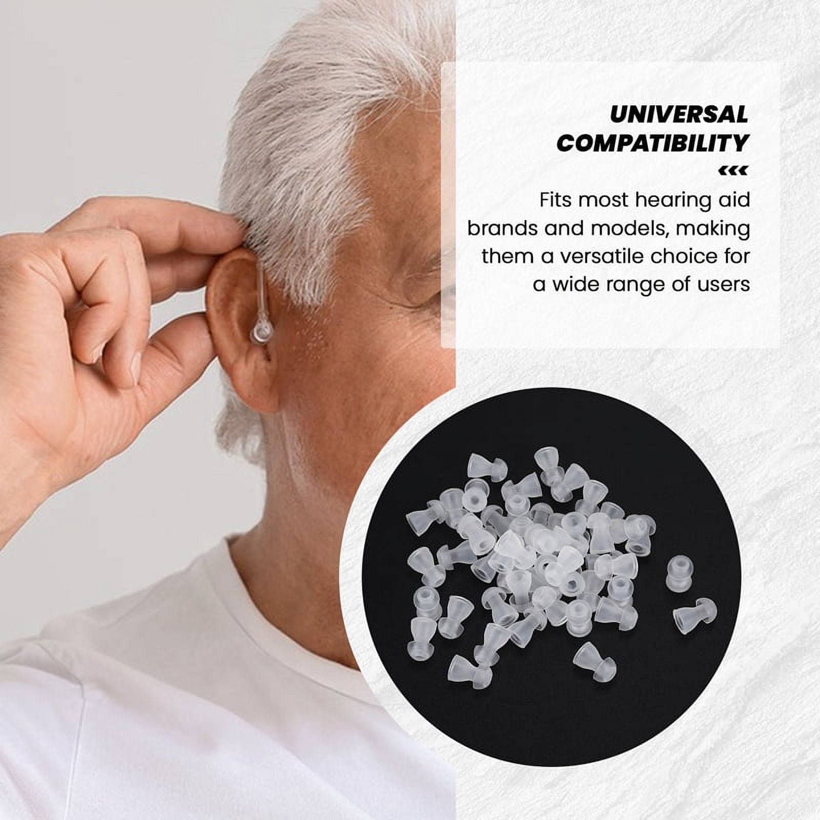ckepdyeh Hearing Aid Ear Tips, Universal Replacement Tips for Hearing ...