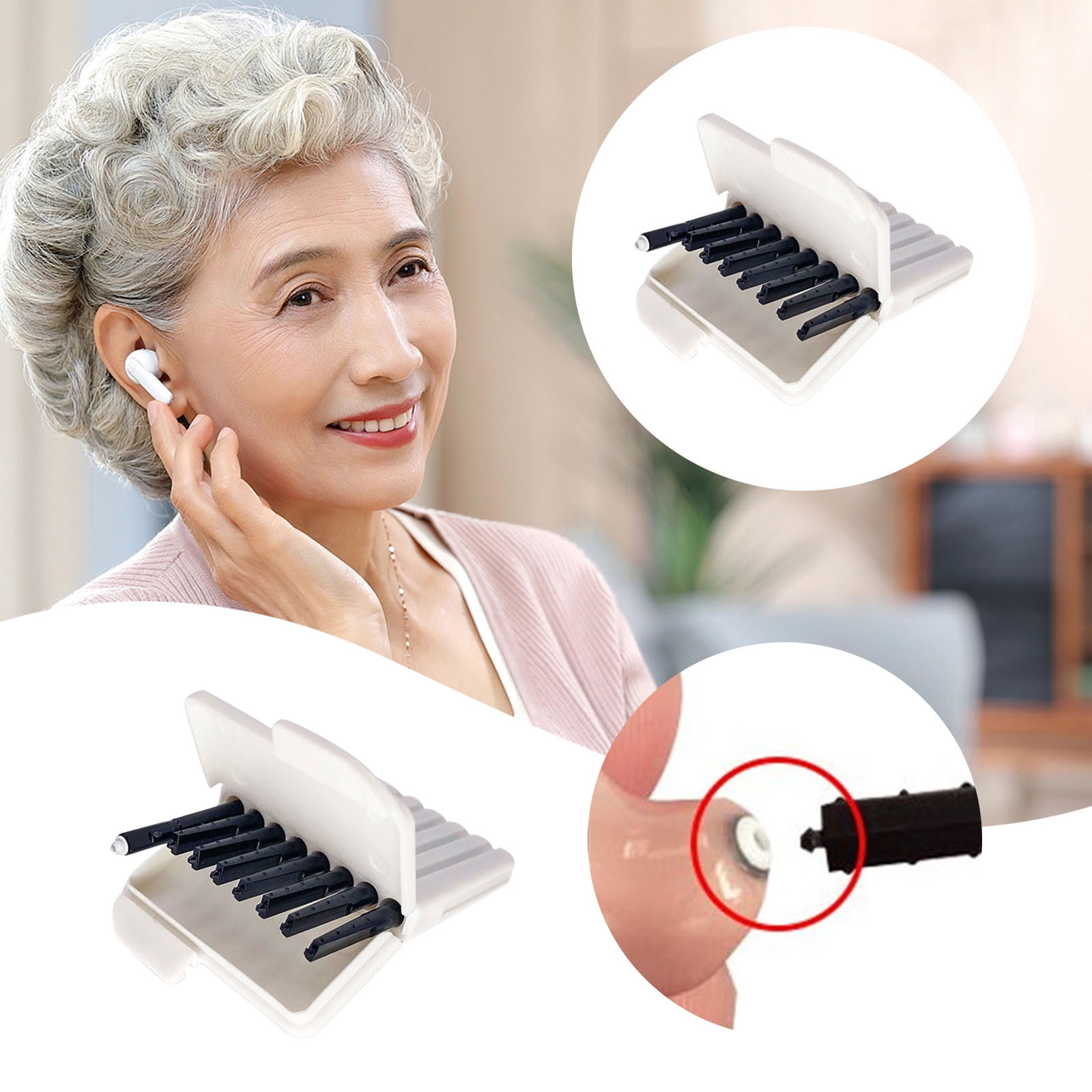 Hearing Aid Filters,8 Units 1.2mm Hearing Aid Protection Earwax Guards ...