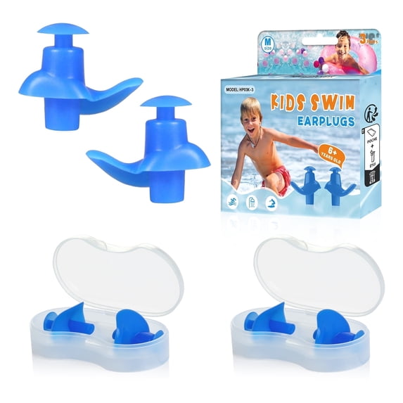 hearprotek Swimming Earplugs, 3 Pairs, Silicone Waterproof Earplugs for ...